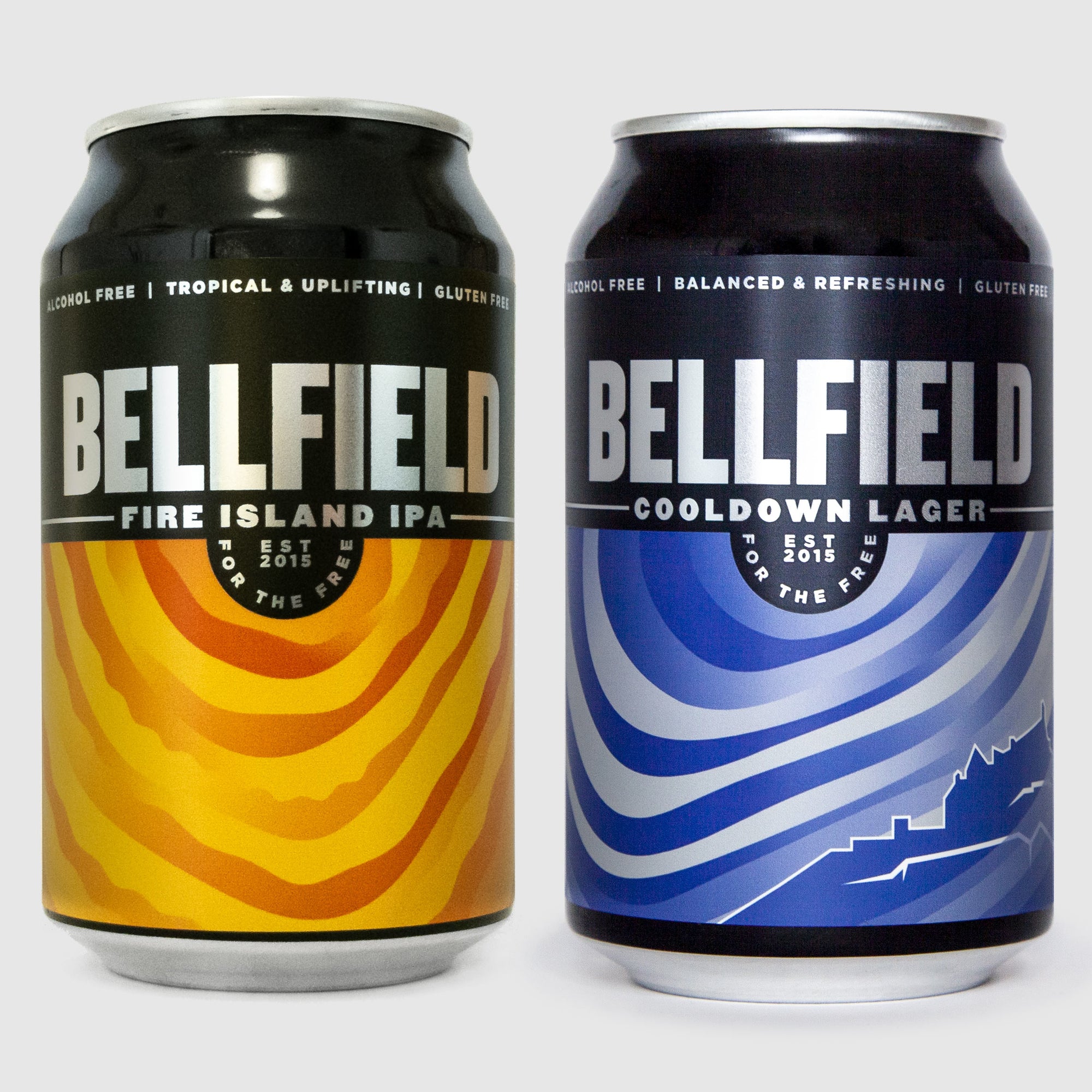 Alcohol Free Mixed Case - Fire Island IPA & Cooldown Lager - Bellfield ...