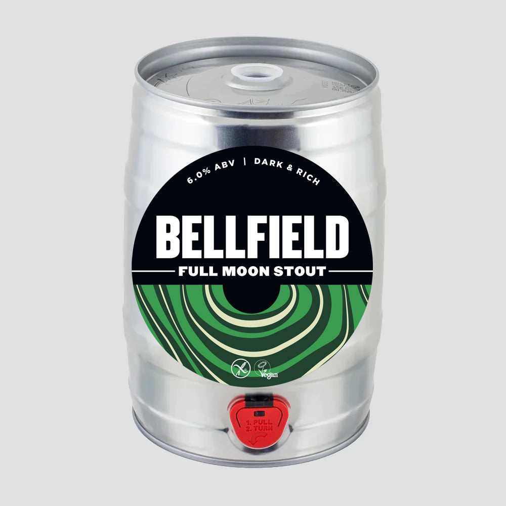 Full Moon Stout - 5 litre mini cask - Bellfield Brewery