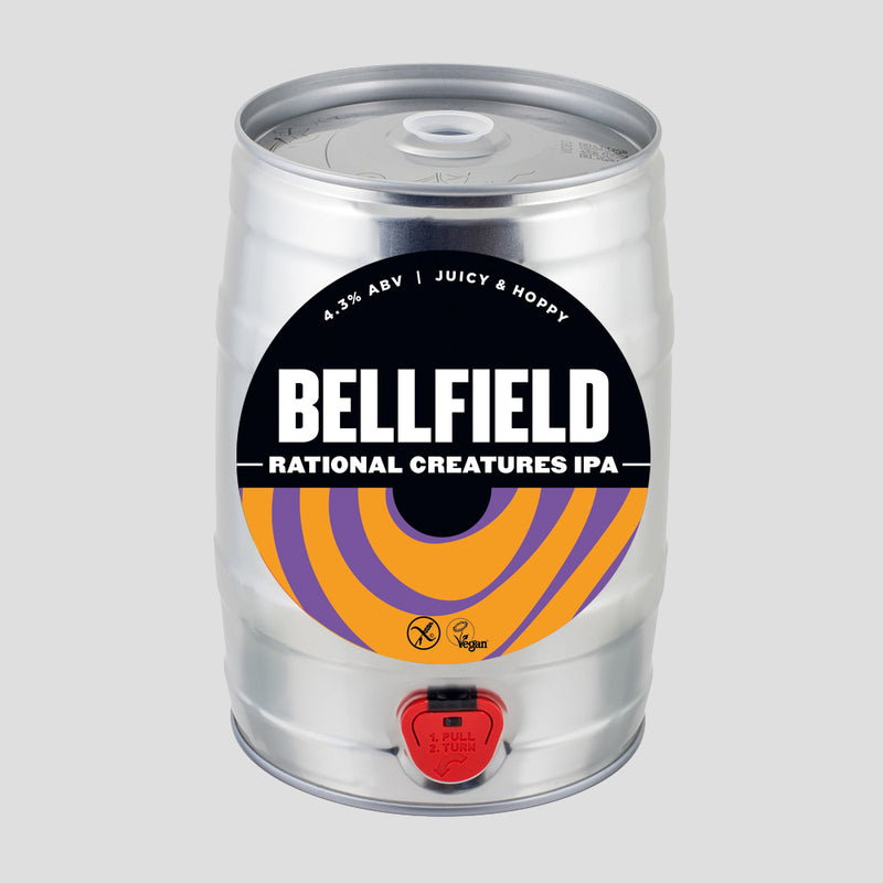 Rational Creatures IPA 2024 - 5 litre mini cask - Bellfield Brewery
