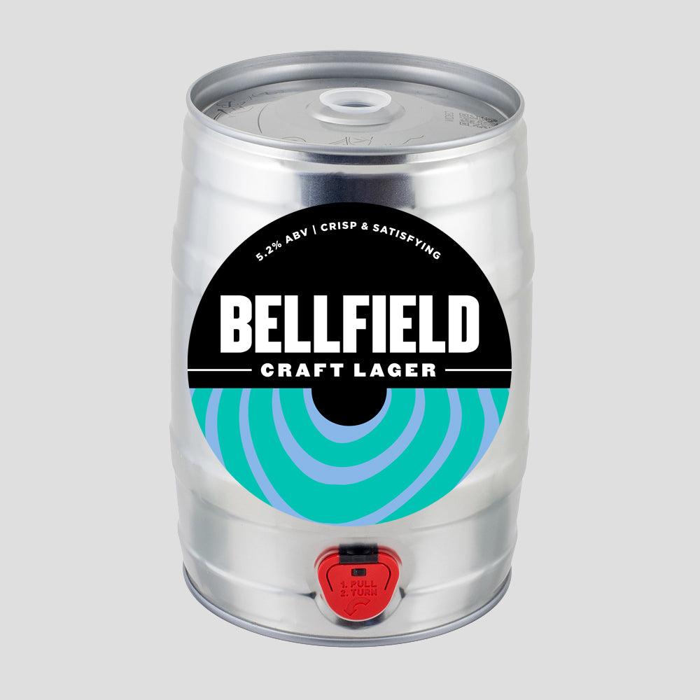 Craft Lager - 5 litre mini keg - Bellfield Brewery