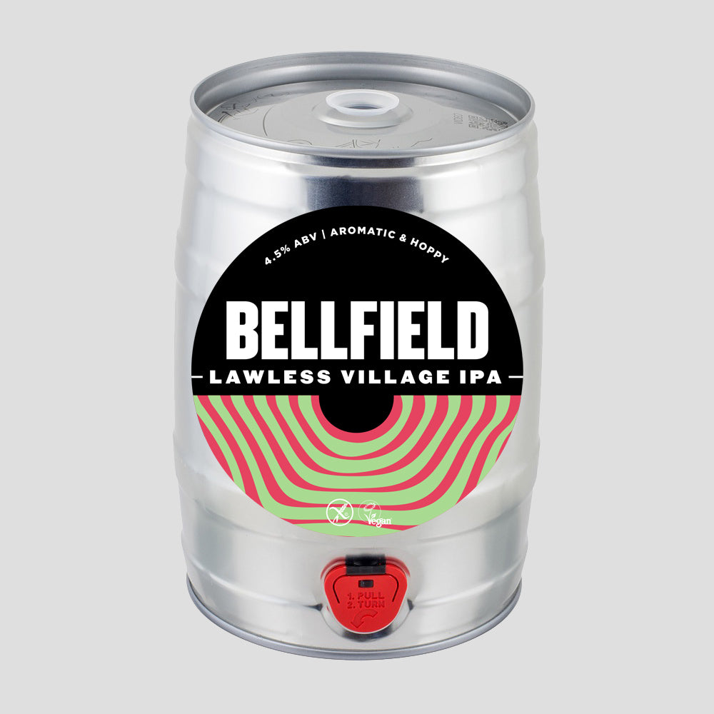 Lawless Village IPA - 5 litre mini cask - Bellfield Brewery
